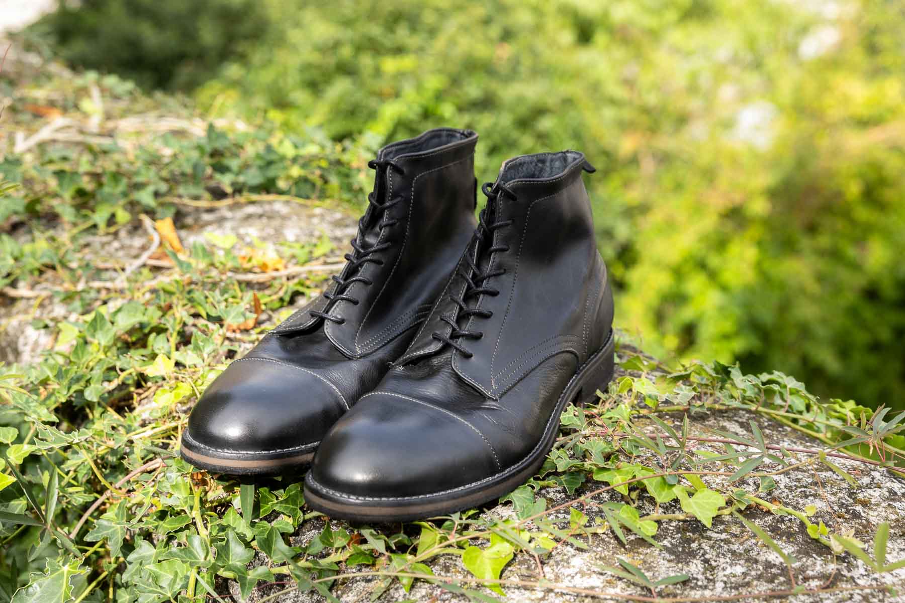 Palmer Hudson - Boots Black Hudson. Semmelle gomme. Chaussure en cuir ...