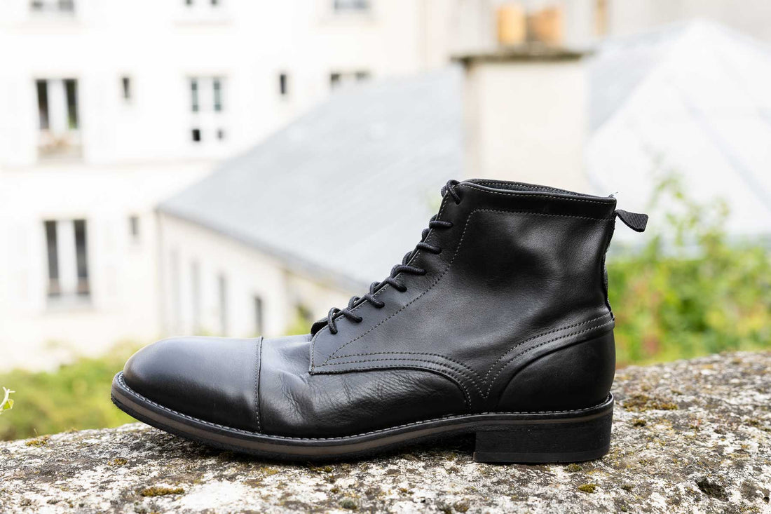 Palmer Hudson - Boots Black Hudson. Semmelle gomme. Chaussure en cuir ...