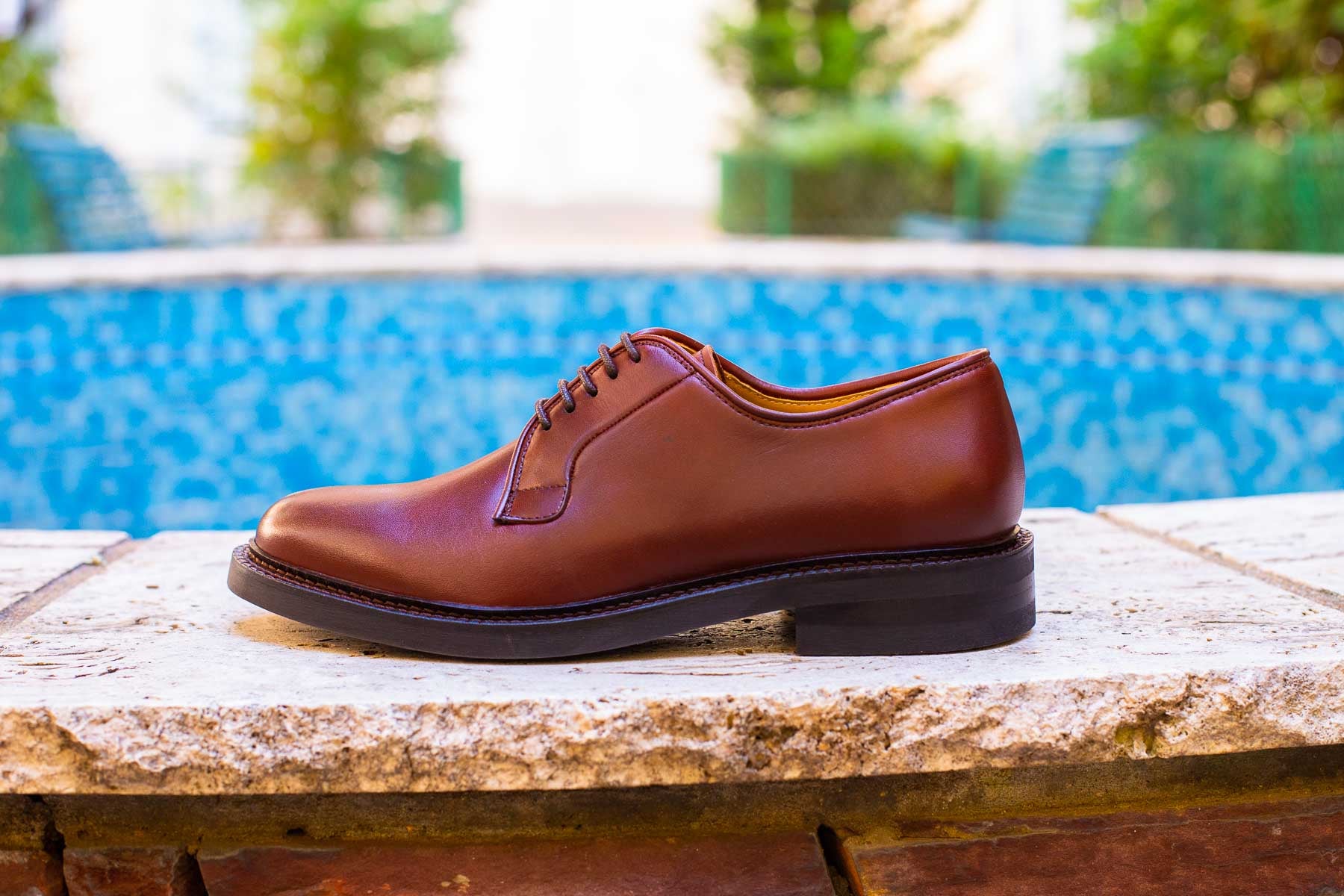BRITISH SHOES - Derby lisse 1177 en cuir setter semelle gomme – British ...