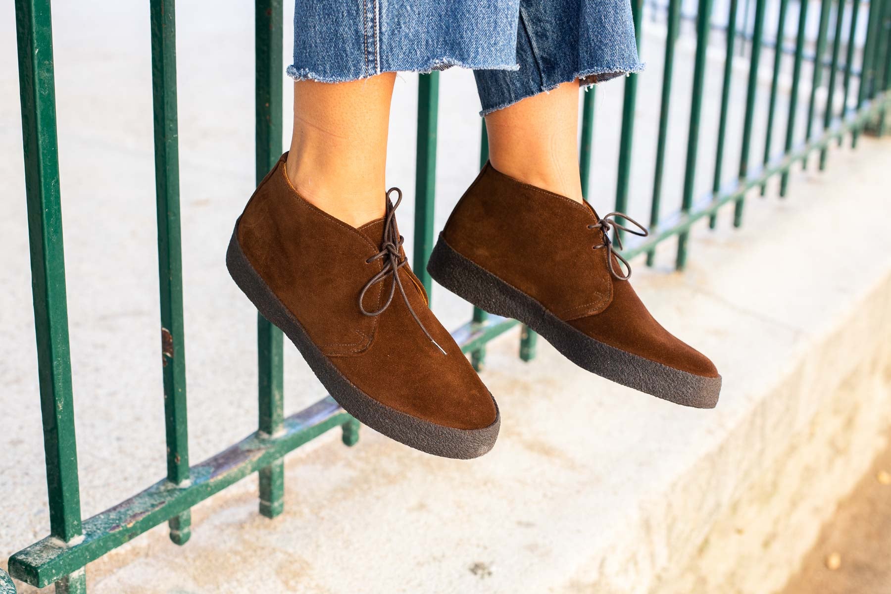 Sanders - Hannah Boots Polo marron semelle crêpe Made in UK – British Shoes