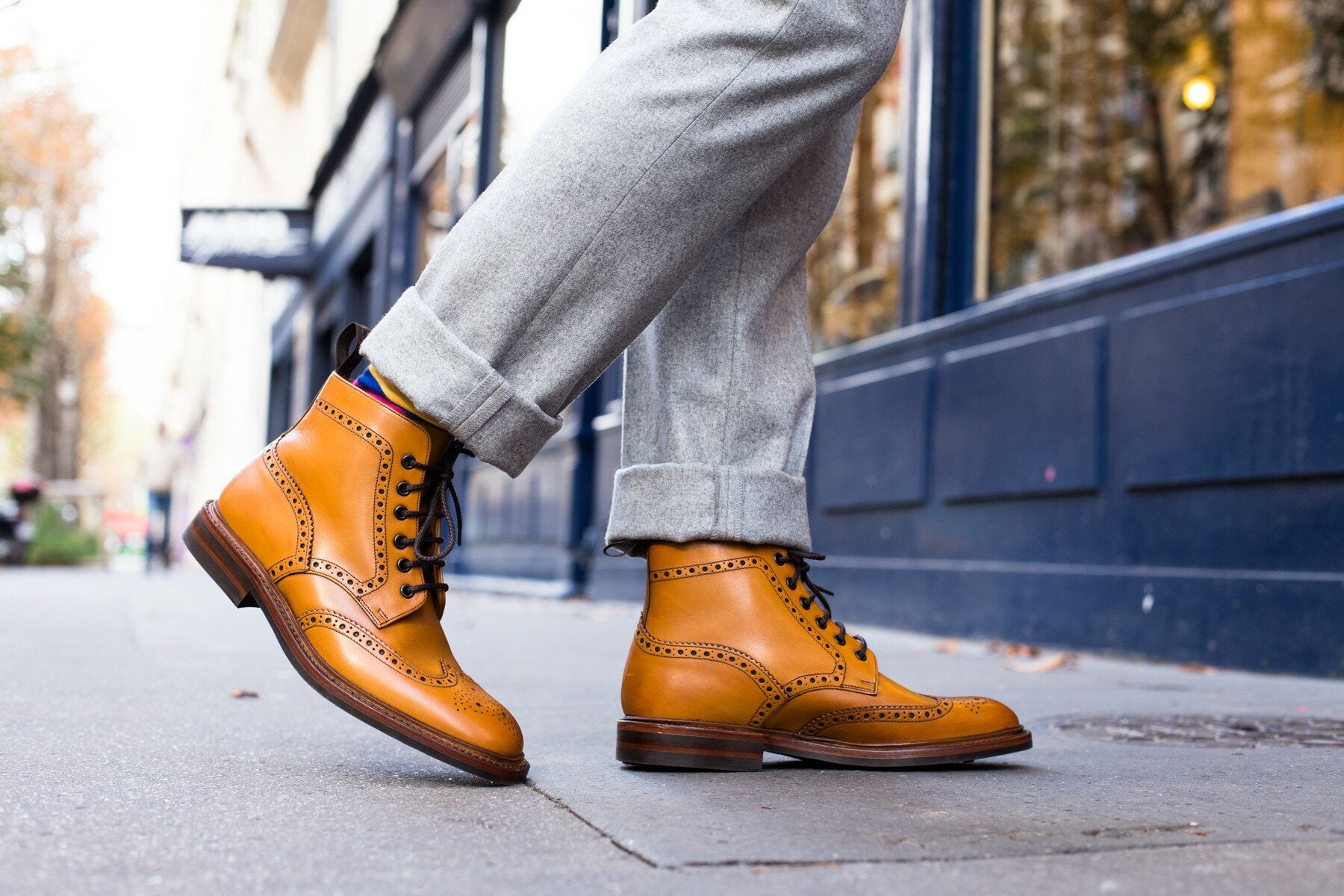 Loake - Boots cuir tan semelle gomme cousue goodyear – British Shoes