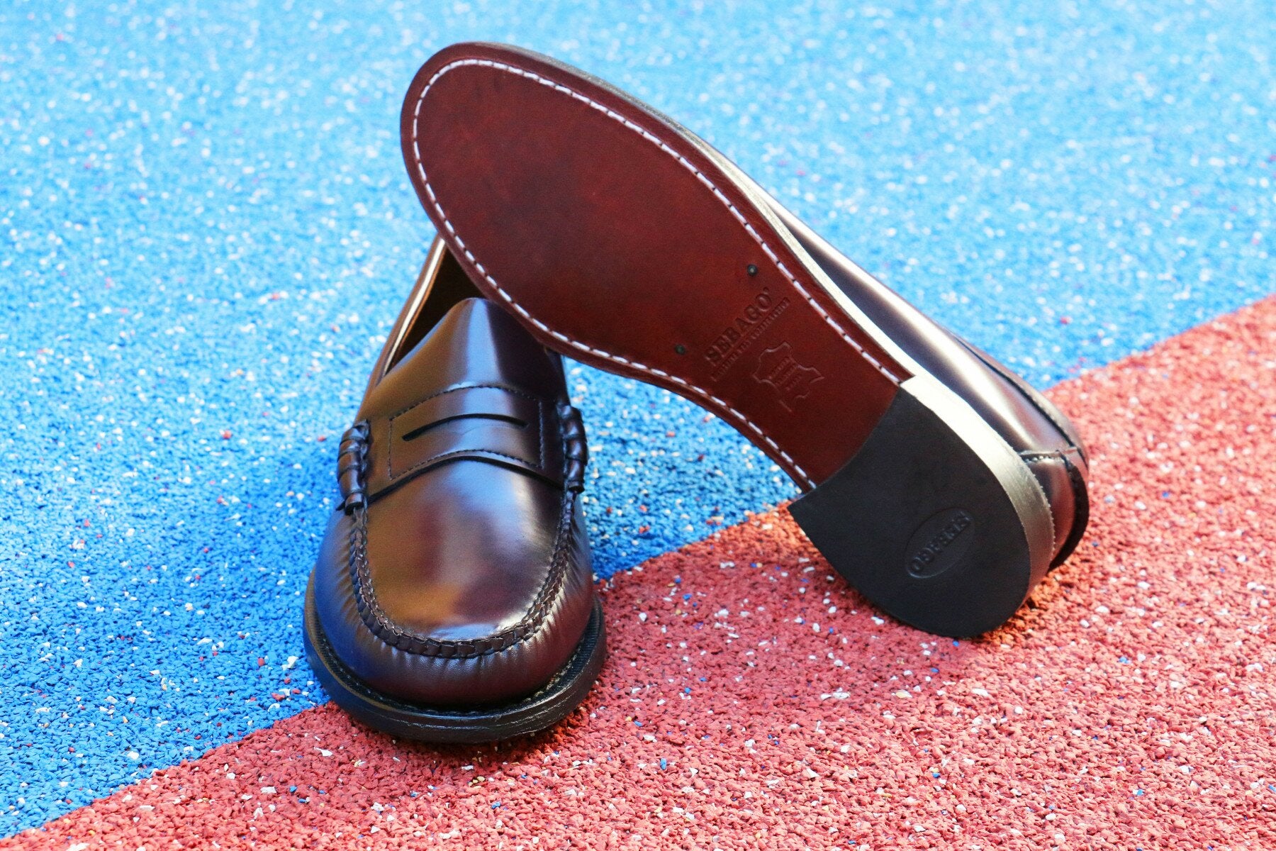 Sebago - Mocassin cuir cordo semelle cuir – British Shoes